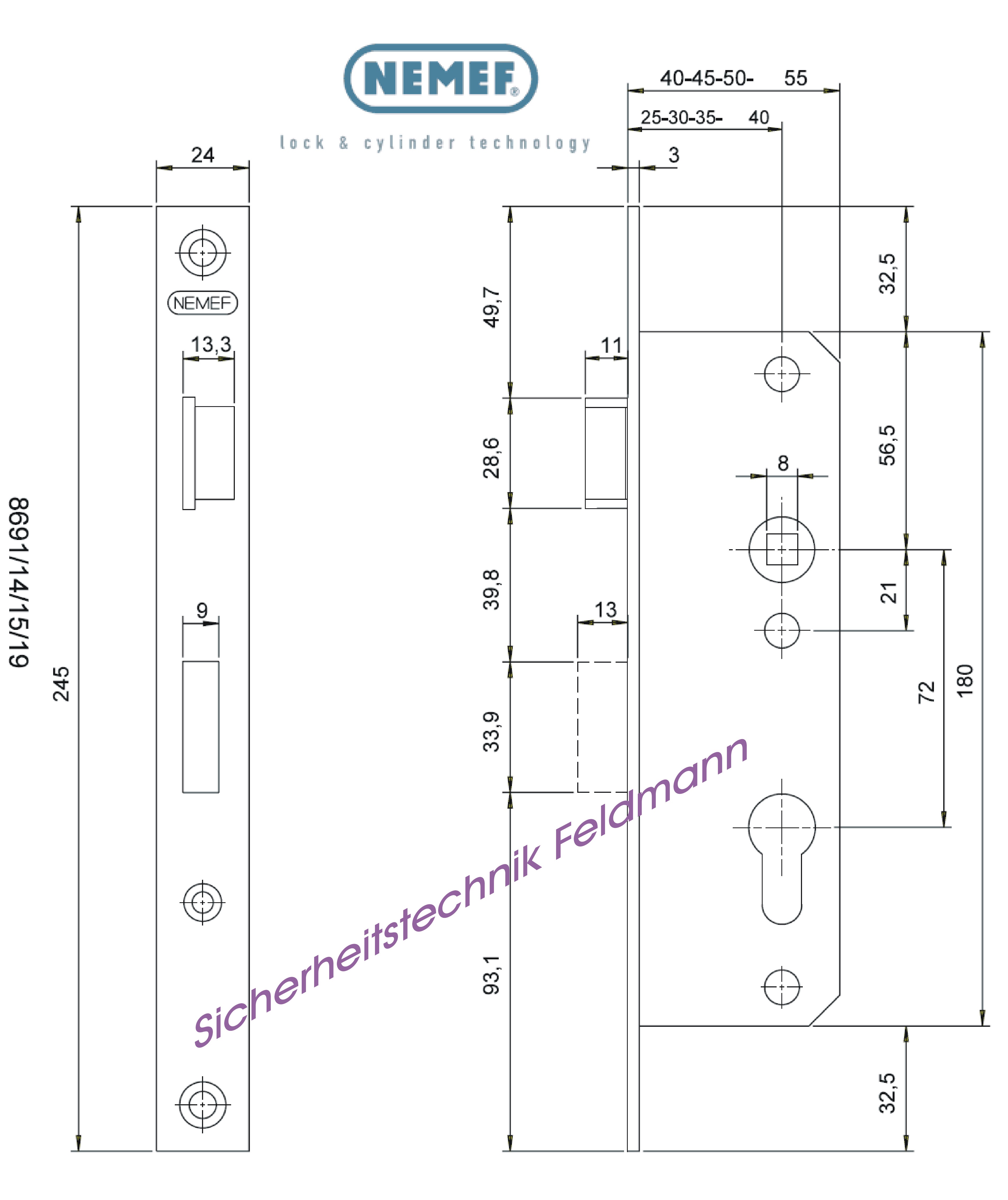 NEMEF 8691/14 | Sicherheitstechnik für Haus, Büro günstig kaufen ...